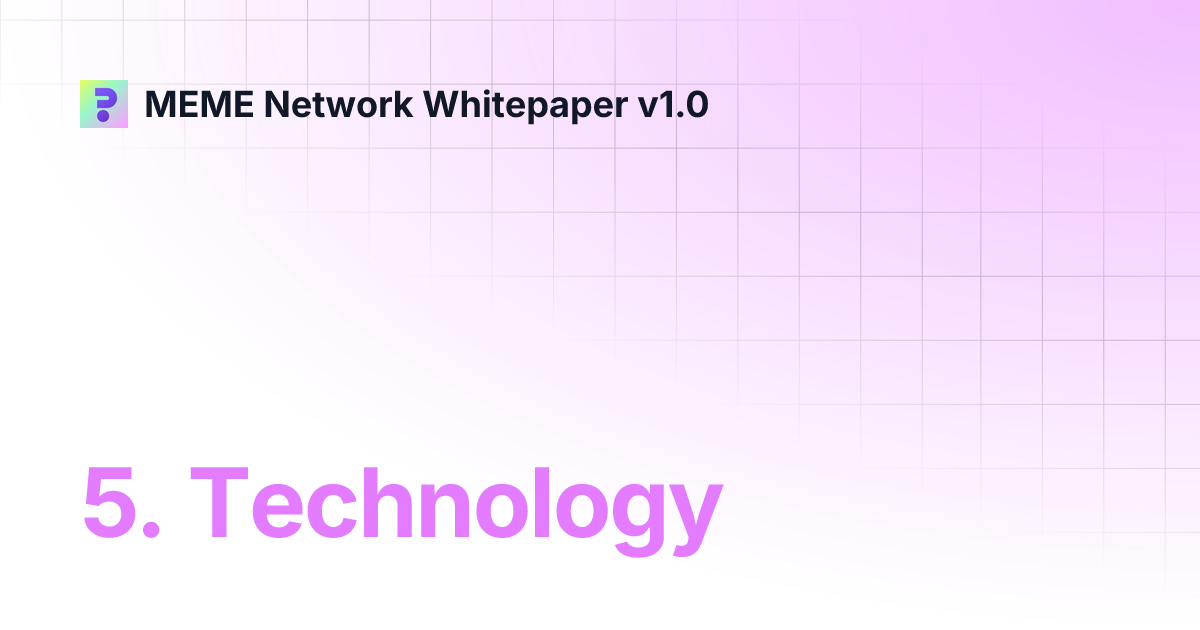 5. Technology | MEME Network Whitepaper v1.0